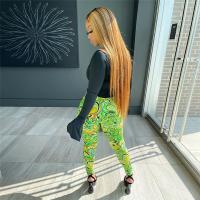 China 2021 summer fashion women's new digital printing quick-drying breathable pants tight-fitting hip sports fitness leggings for sale