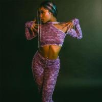 China ladies Sexy Long Sleeve  gym wear Women full body printed and breathable sports suit yoga fitness  casual sportswear for sale
