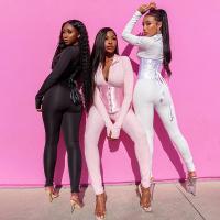 China new autumn women yoga wear sexy long fitness clothing one piece sportswear sports  jumpsuit sport suit ems for sale