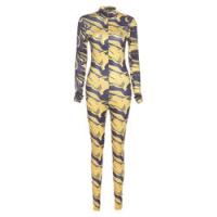 China Wholesale Custom 2021 Autumn Female New Fashion Yoga Sets Print High Waist Hip Lifting Tight Outdoor Sport Jumpsuits for sale