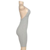 China women strapless sports set skinny yoga set bodysuit solid color backless fitness clothing deep V-collar  jumpsuit for sale