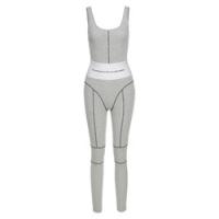 China Top ranking suppliers Sexy Jumpsuit Joggers Sportswear Sleeveless Solid Women Club Outfits Rompers for sale