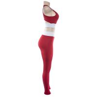 China Female Sports Suit Women contracted sportswear  Running Leggings Fitness Clothing Yoga Set Gym Jogging Sets for sale