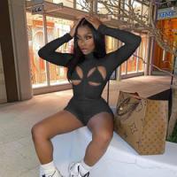 China One Piece Long Sleeve Bodycon women Jumpsuits fitness Outfit  sports Suit Yoga Fitness Wear for sale
