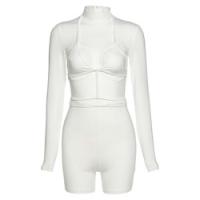 China One Piece Long Sleeve Bodycon women Jumpsuits fitness Outfit  sports Suit Yoga Fitness Wear for sale
