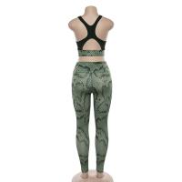 China female printed snakeskin gym activewear sexy women fitness sportswear for sale
