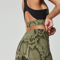 China female printed snakeskin gym activewear sexy women fitness sportswear for sale