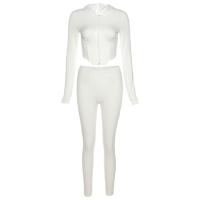 China Hot sale Gym wear For Women Workout fitness clothes High Waist Sports set Yoga Long sleeve Crop Top Legging yoga Set for sale