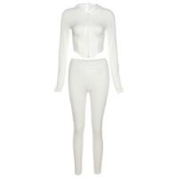 China Hot sale Gym wear For Women Workout fitness clothes High Waist Sports set Yoga Long sleeve Crop Top Legging yoga Set for sale