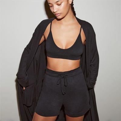 China 2021 new summer High Elasticity Solid Color Comfortable Women Sportswear Breathable Fitness sports Sets for sale