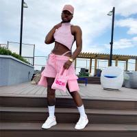 China 2021 summer women's new design fitness clothes sexy backless bind streetwear imitation leather small sleeveless vest for sale