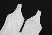 China 2021 summer for women's new sexy low-cut cardigan with zipper high waist tight casual sports jumpsuit for sale