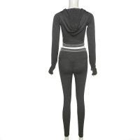 China 2021 New Arrival ladies solid color fitness clothes famous brand women breathable casual sports suit two pieces sportswear for sale
