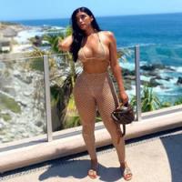China 2021 High Quality Summer Hot Sales custom  hollow out sportswear sexy bra and High Waist pants mesh Ruched Texture yoga sets for sale