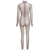 China 2020 Autumn Winter Hot Sale Casual Women's one piece Spots set Printed Long Sleeve Round Collar Jumpsuit ladies Fashion yoga set for sale