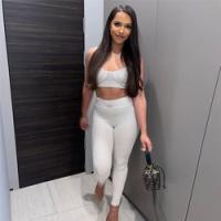 China New Style Sportswear sexy Hollow out Condole belt vest Workout Women Gym Set solid color Yoga Leggings Girls for sale