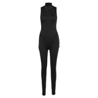 China Women Workout Set Zipper Running Fitness wear Sexy sleeveless Sportswear Ladies stand collar Sports Jumpsuits for sale