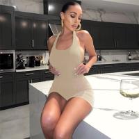 China 2022 new summer fashion sleeveless women yoga clothing high waist pants sport solid color backless sexy jumpsuit for sale