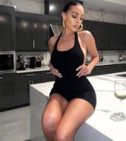 China 2022 new summer fashion sleeveless women yoga clothing high waist pants sport solid color backless sexy jumpsuit for sale