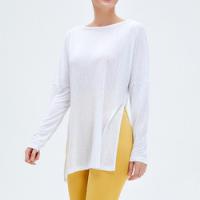 China New design lightweight sunscreen sports T-shirt loose fitness top breathable long sleeve yoga clothing women for sale