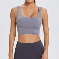 China New fashion yoga underwear women fitness clothing shock-absorbing gym wear running solid color sports bra wholesale for sale