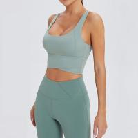 China New fashion yoga underwear women fitness clothing shock-absorbing gym wear running solid color sports bra wholesale for sale