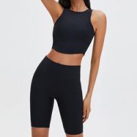 China 2022 new fashion yoga vest activewear women sports bra solid color fitness yoga clothing detachable chest pad for sale