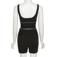 China New style 2022 summer running low-cut printed letters fitness clothing casual shorts sport yoga suit women in stock for sale
