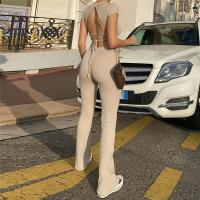 China High Quality New sexy backless bind Fitness Activewear Sets Women Running Workout high waist trouser Sports Yoga Suit for sale