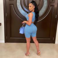 China 2022 summer sportswear Women fashion Reverse wear design Fitness Gym Wear Workout Suit Sport High Waist Shorts Yoga Set for sale