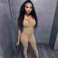 China New summer fashion trend Jumpsuit women sexy slim sports yoga set low-cut hip lift one-piece trousers wholesale for sale