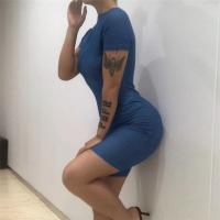 China Short Sleeve Fitness Sexy solid color One Piece high waist Jumpsuits For Women Sportswear peach hip Yoga Wear Set for sale