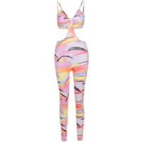 China 2021 New Style Seamless Butt Lift Yoga Set Sexy Sling One-piece sportswear for Women Gym wear Fitness clothes yoga set for sale