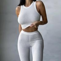 China Women Outdoor Sports set ladies Training Breathable fitness Clothes Quick Dry Solid Color two pieces Yoga Sets in stock for sale