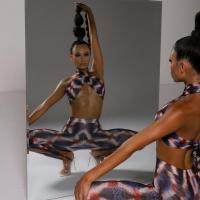 China 2021 New Women Gym Fitness Sportswear 2 Piece sports set fitness Clothing  Seamless Sexy Active Wear printed Yoga Set for sale