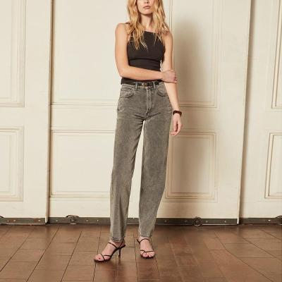 China ladies new high waist sportswear wide leg yoga pants straight leg trousers casual comfortable street style ladies jeans pants for sale