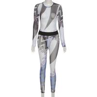 China 2021 Women Lucky Label Jumpsuits long sleeve sports Set Women 2 Pieces yoga Set sports Outfits ladies Tracksuits for sale