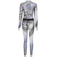 China 2021 Women Lucky Label Jumpsuits long sleeve sports Set Women 2 Pieces yoga Set sports Outfits ladies Tracksuits for sale