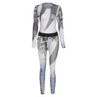 China 2021 Women Lucky Label Jumpsuits long sleeve sports Set Women 2 Pieces yoga Set sports Outfits ladies Tracksuits for sale