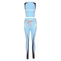 China women Sports set Gym wear Fitness clothes 2 Pieces yoga set Running Leggings athletic clothes ladies sleeveless sportswear for sale