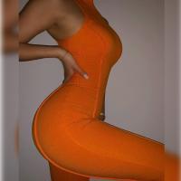 China High quality fitness clothing women's one-pieces sports suit tight sleeveless sportswear Invisible zipper yoga set for sale