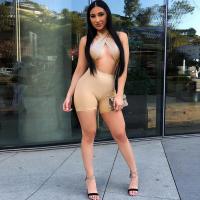 China 2021 High Quality Summer 2 Piece Gym Clothing Seamless Sexy Solid Color Yoga Set Scrunch Butt Shorts sports Sets for sale