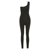 China Top-ranking suppliers new style one shoulder solid color jumpsuit pants plain one piece women sportswear for sale