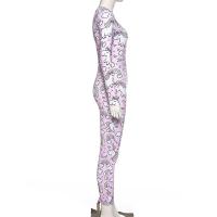 China O Neck Women Fashion Jumpsuit Club Sexy long Sleeve cute cartoon Print  Skinny Bodycon Jumpsuit for sale