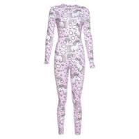 China O Neck Women Fashion Jumpsuit Club Sexy long Sleeve cute cartoon Print  Skinny Bodycon Jumpsuit for sale