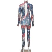 China Fashion Sexy 2021 new Print Hollow Out Ladies sportswear Women fitness Clothing One Piece Jumpsuits And Rompers for sale