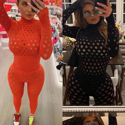 China Latest Design Fashionable solid color Sportswear Skinny Long yoga Pant women Bodycon ladies one piece long sleeve Jumpsuit for sale