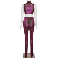 China Women solid color sports set High Waist yoga Leggings Sports Outfits 2 Pieces sportswear Workout fitness clothes for sale