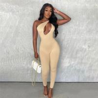 China 2021 hot sales female summer new  high waist tight sleeveless sportswear casual sports jumpsuits one piece yoga sets for sale