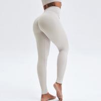 China Hot selling high waist yoga pants women new tight gym leggings sport hip lift fitness trousers running in stock for sale